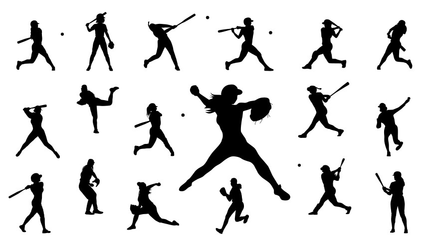 Baseball Female Vector Images (over 3,200)