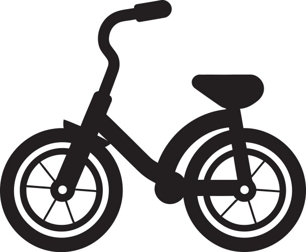 Stylized tricycle graphicdynamic three wheeler Vector Image