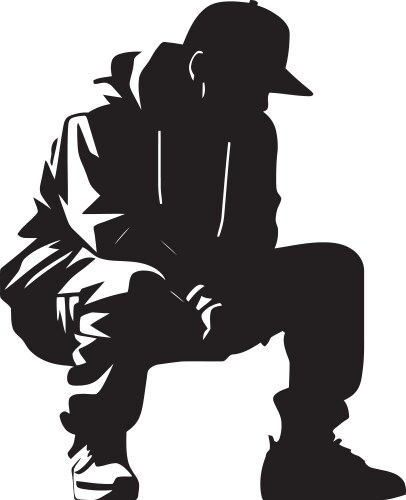 Streetvibe iconic rapper design groovemaster Vector Image