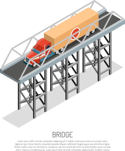 Jembatan barito bridge Royalty Free Vector Image