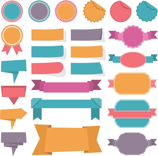 Blank round labels Royalty Free Vector Image - VectorStock Blank round labels Royalty Free Vector Image - VectorStock