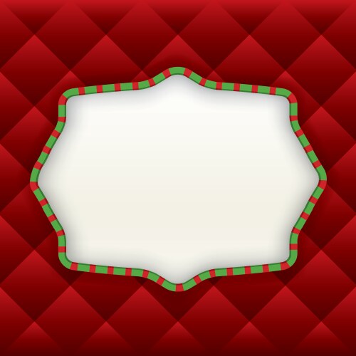 Christmas package message label and bow Royalty Free Vector