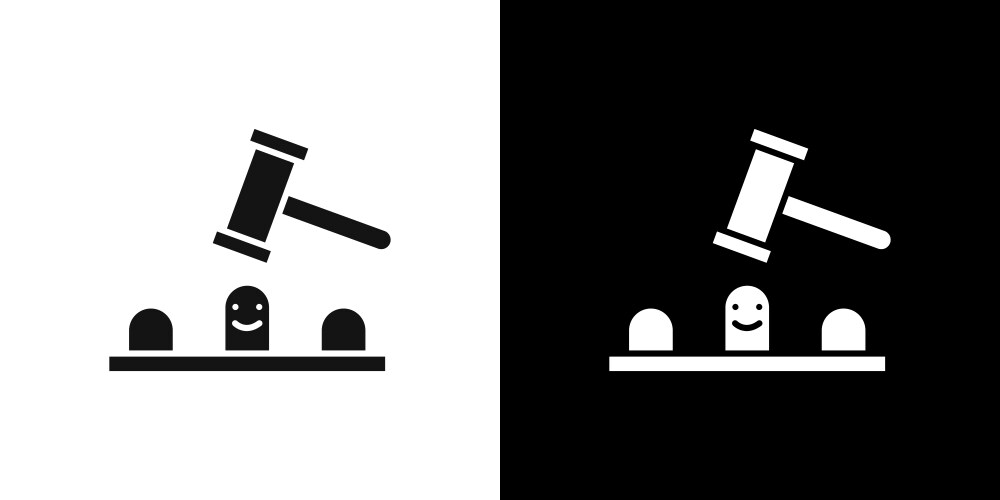 Mole game whack icon logo set collection for web Vector Image