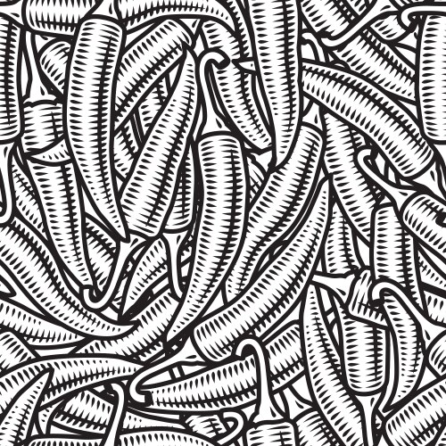 Chili Pepper Black and White Vector Images (over 2,700)