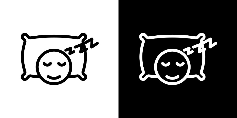 Sleeping icon set rest areas need with sleep Vector Image