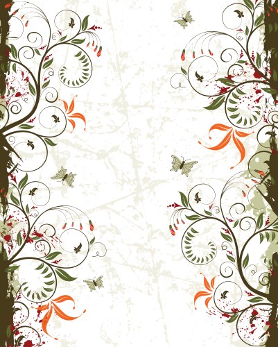 Floral background design Royalty Free Vector Image