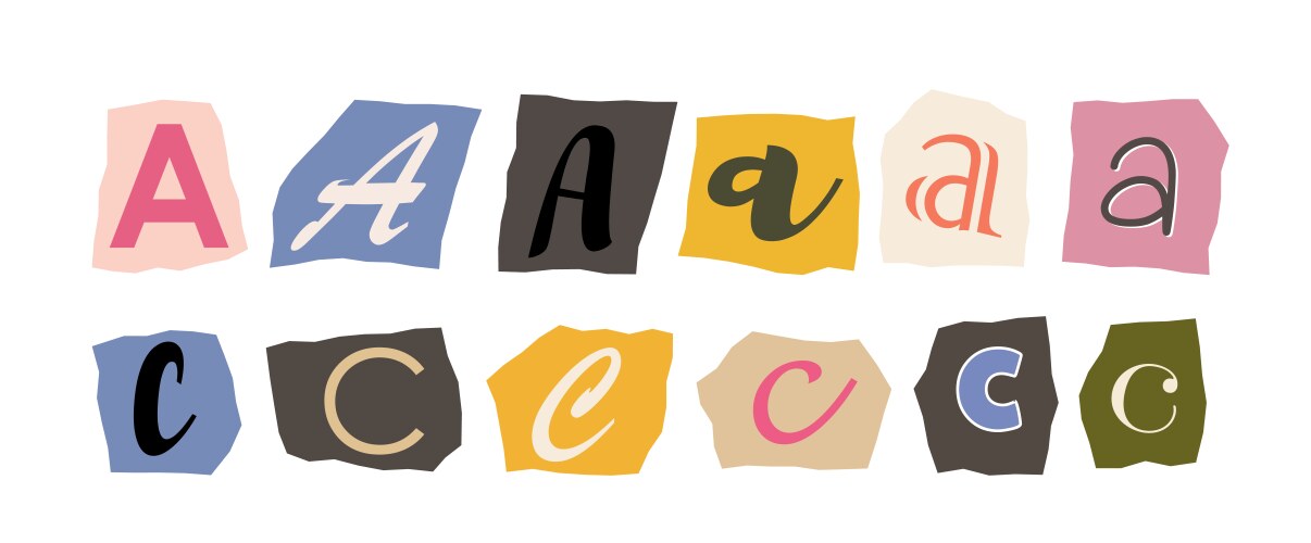 Alphabet Collage Vector Images (over 1,300)