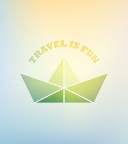 Paper ship origami Royalty Free Vector Image - VectorStock