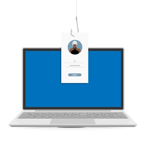 Password theft cyber security concept danger Vector Image