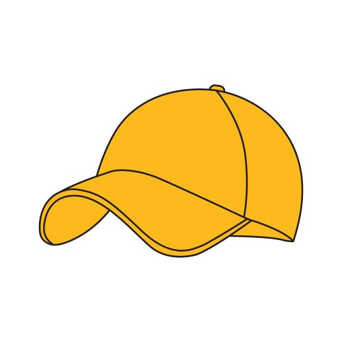 Cartoon Baseball Cap Royalty Free Vector Image