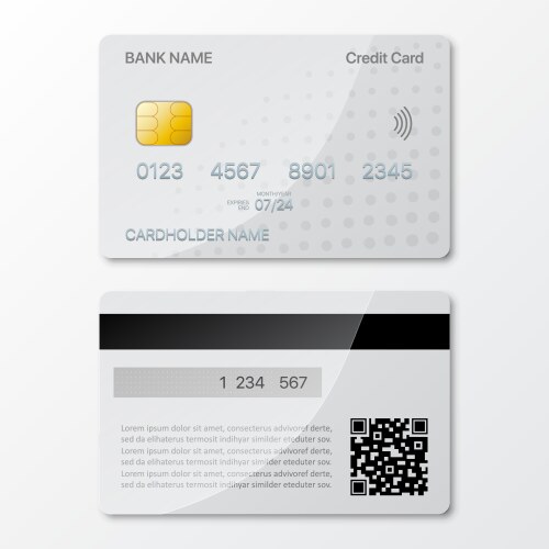 Credit Card Back Template Vector Images (over 1,300)