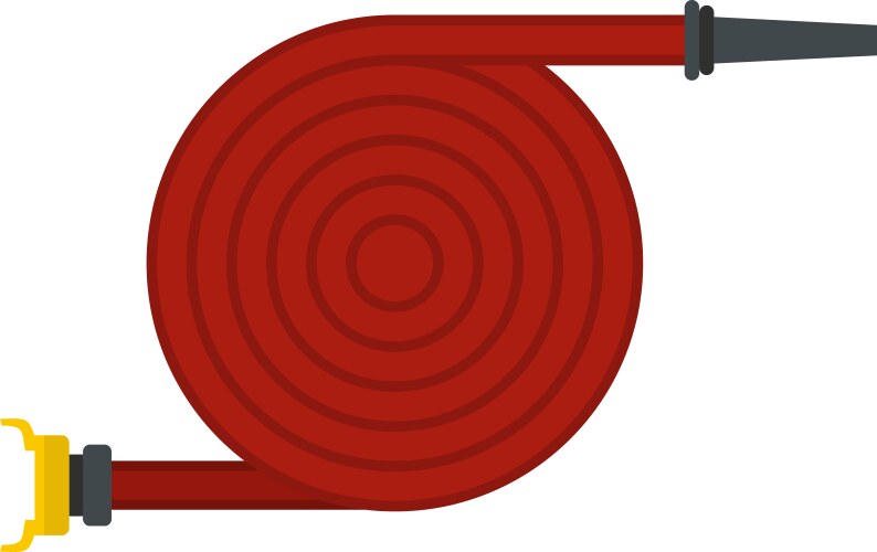 Fire hose firefighting item Royalty Free Vector Image