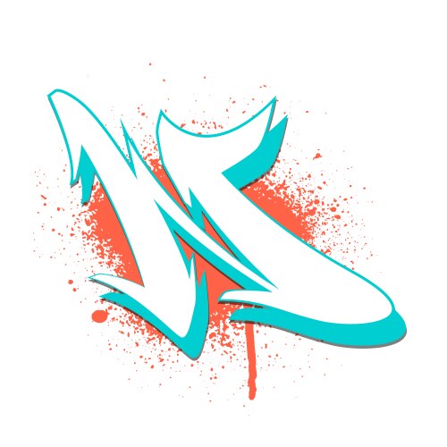 Graffiti Letter N Vector Images (over 220)