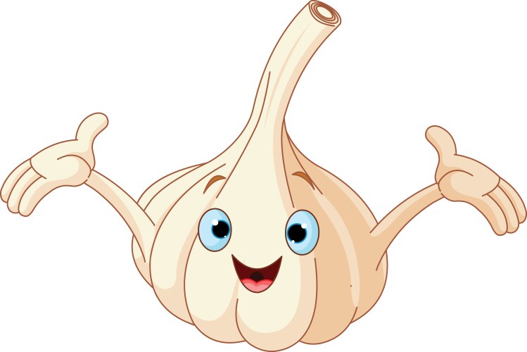 Sticker garlic Royalty Free Vector Image - VectorStock