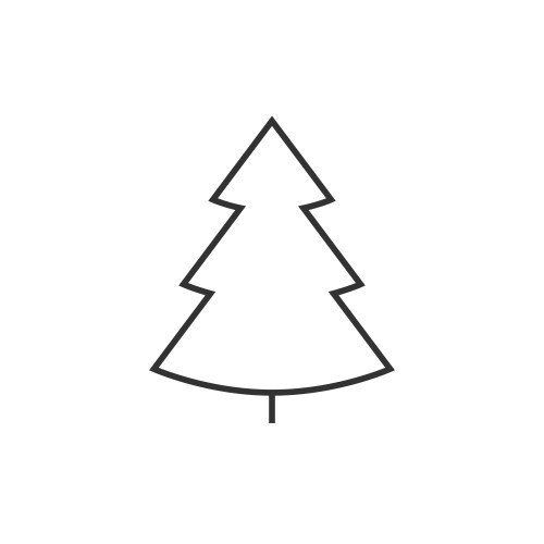 Cartoon christmas tree Royalty Free Vector Image Cartoon christmas tree Royalty Free Vector Image