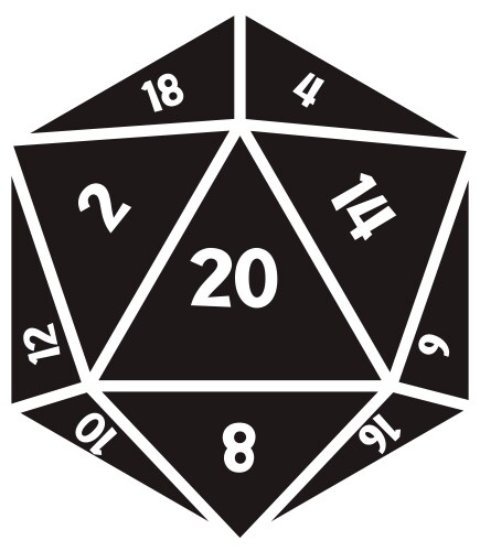 D20 Dice Vector Images (over 7,600)