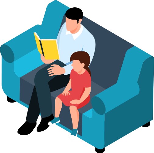 Distant student computer composition Royalty Free Vector