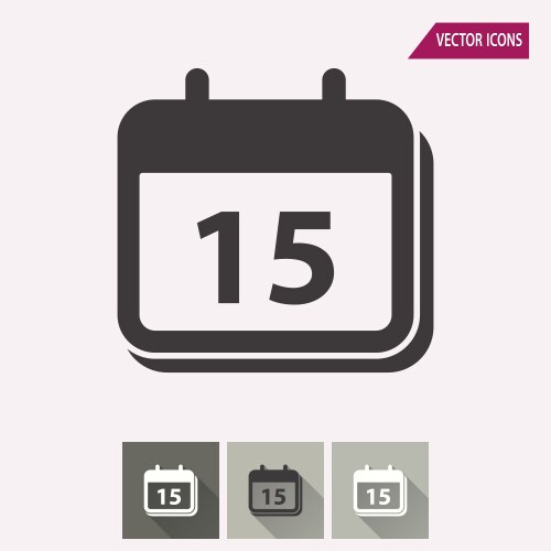 September 25 calendar icon Royalty Free Vector Image