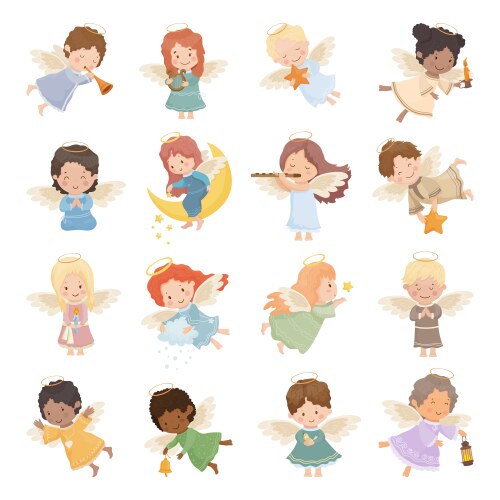 Angel Bible Characters Cartoon Vector Images (over 180)