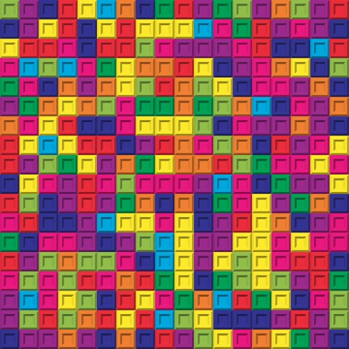 Seamless random squares mosaic tiles pixelated Vector Image