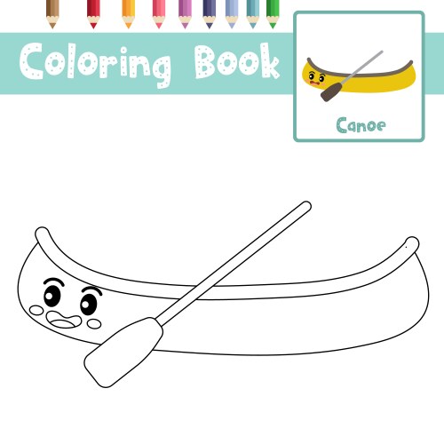 Side View of Canoe Vector Images (62)