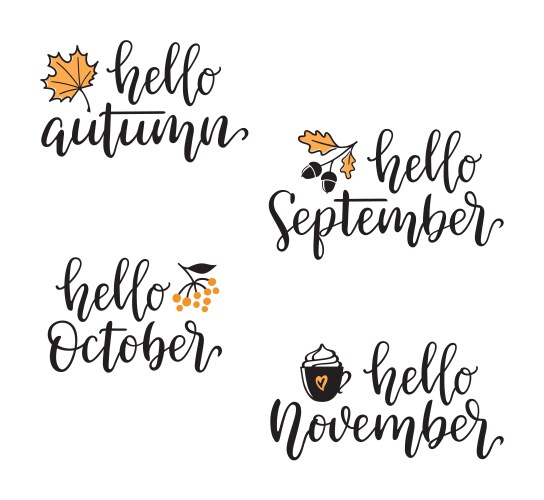 Autumn Quotes in Calligraphy Vector Images (over 5,600)