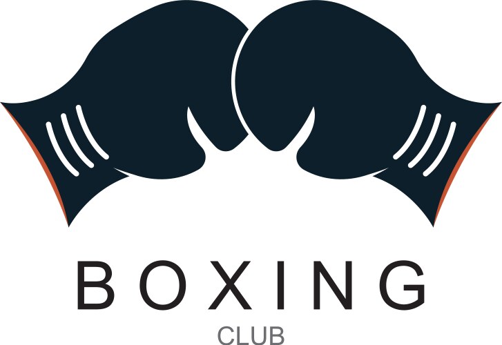 Boxing and martial arts logo Royalty Free Vector Image