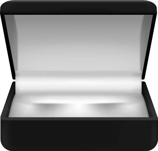 Wedding ring in gift box Royalty Free Vector Image