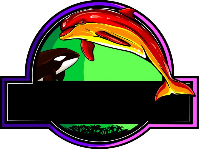 Emblem logo channel islands national park Vector Image