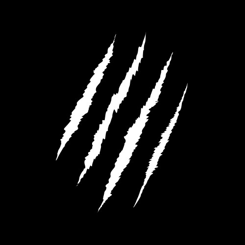 Find your wild - slogan with claw scratch Vector Image