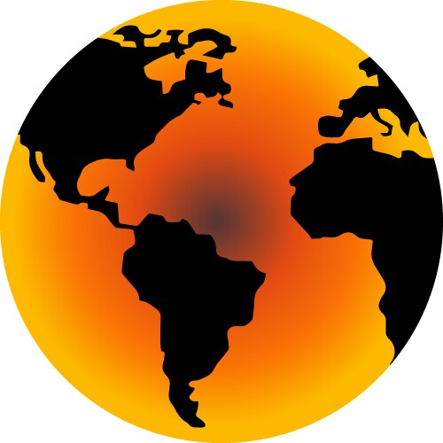 Deforestation global warming effect earth melting Vector Image