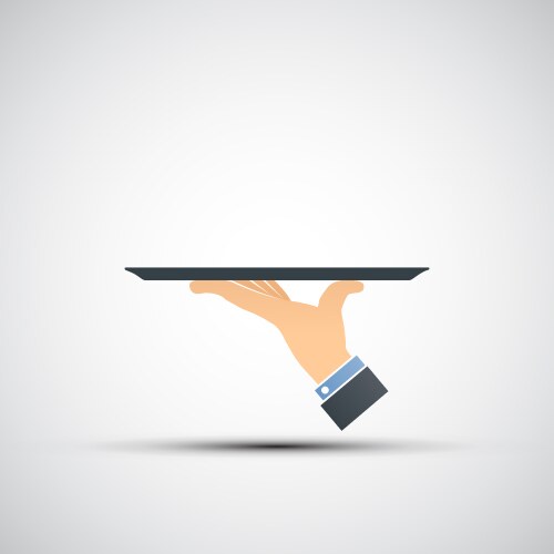 Hand Holding Tray Vector Images (over 2,200)