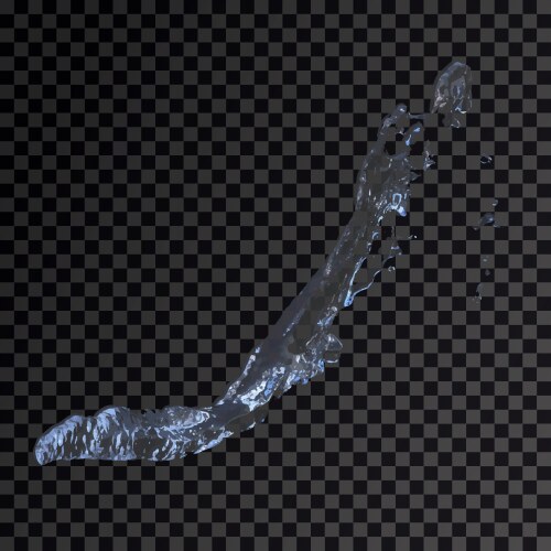 Water spill puddle on a isolated transparent Vector Image