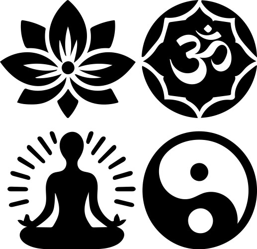 Scottish thistles silhouette Royalty Free Vector Image