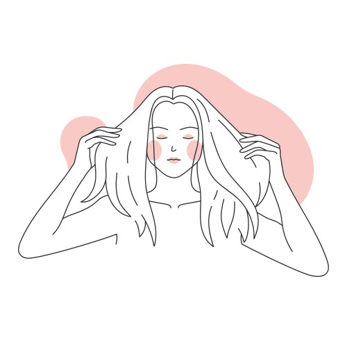 Applying Oil on Hair Vector Images (over 180)