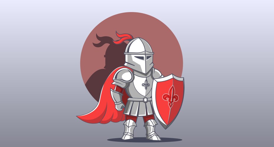 Cartoon cute ancient roman warrior Royalty Free Vector Image