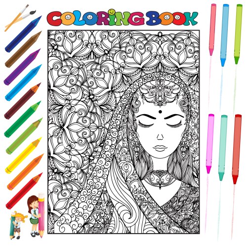 Coloring page Royalty Free Vector Image - VectorStock