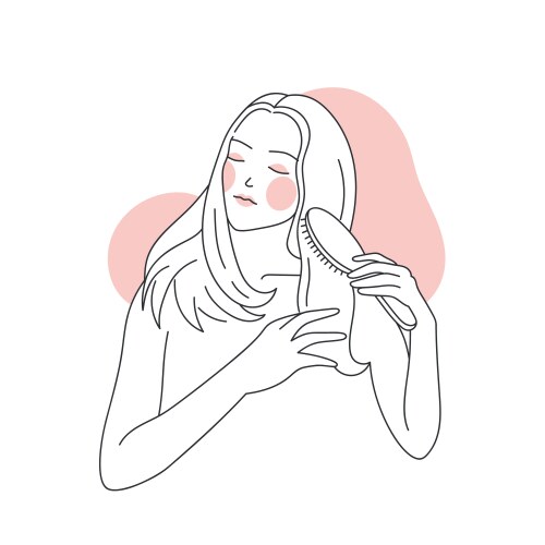 Applying Oil on Hair Vector Images (over 180)