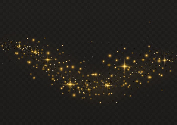 Dust sparks red stars special light effect Vector Image