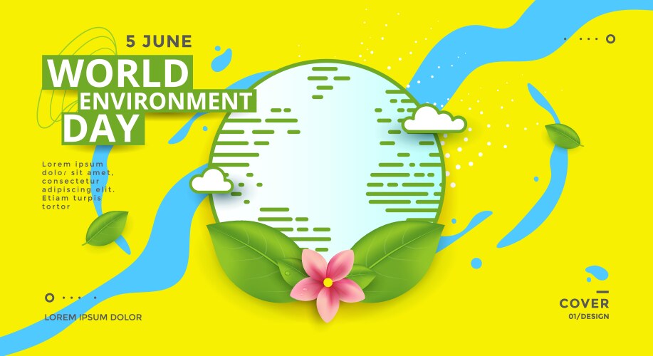 Save earth ecology poster for environment design Vector Image