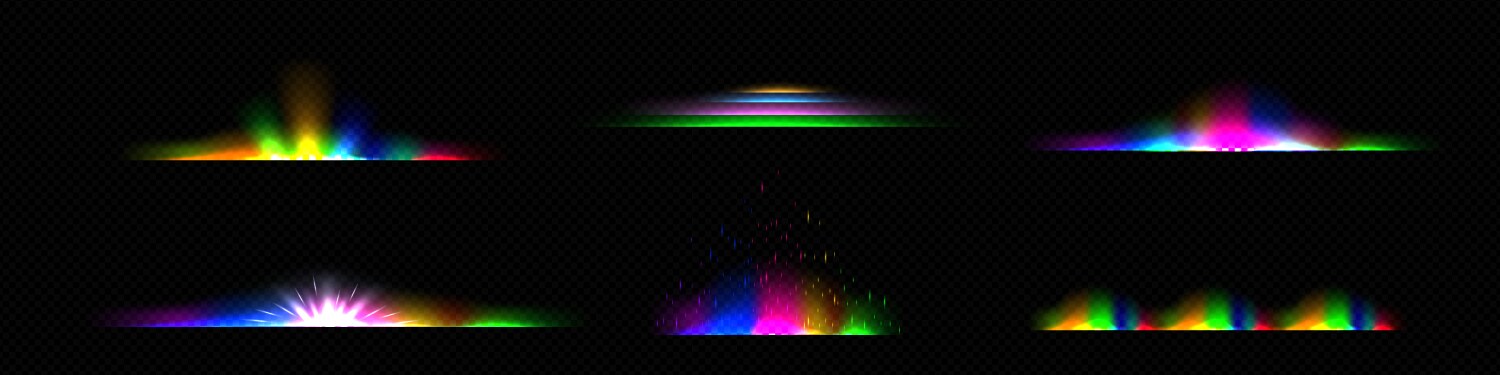 Light effect horizontal dividers Royalty Free Vector Image