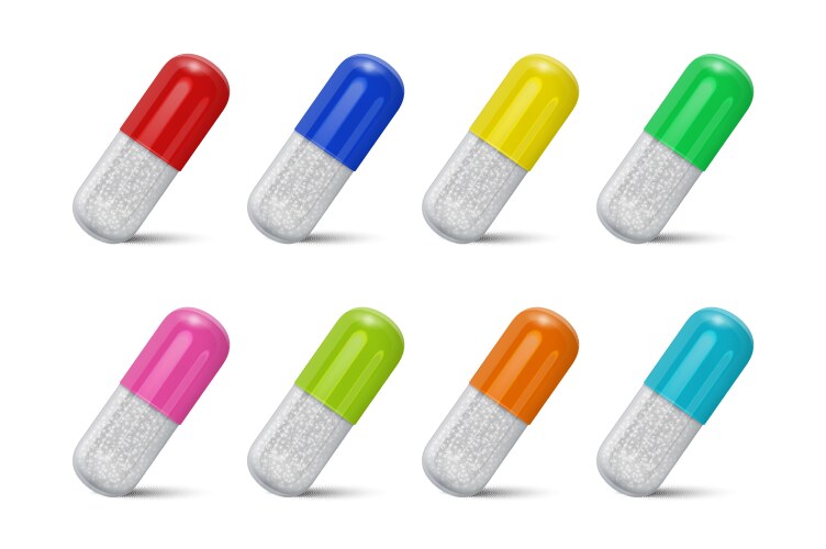 Realistic big ben in different positions Vector Image