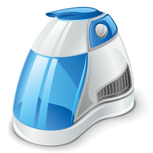 Humidifier air with steam icon purifier Royalty Free Vector