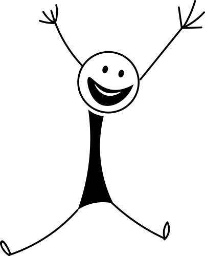 Stickman Laughing Vector Images (88)