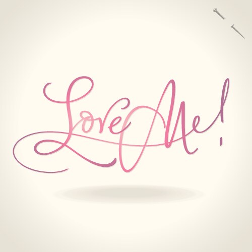 Amore hand lettering Royalty Free Vector Image