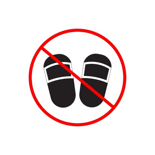 No Slipper Allowed Vector Images (over 100)