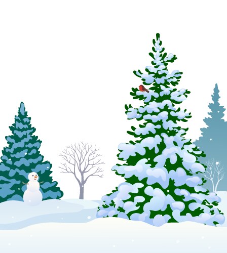 Winter snowy background Royalty Free Vector Image