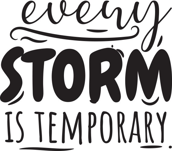 Ill praise you in the storm design on white Vector Image