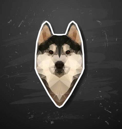 Geometric Husky Vector Images (over 220)