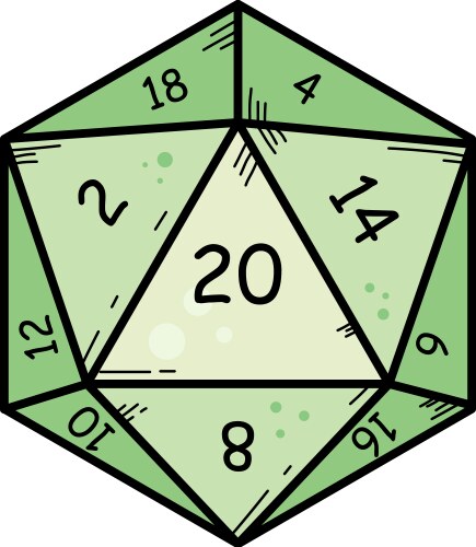 D20 Dice Vector Images (over 7,600)